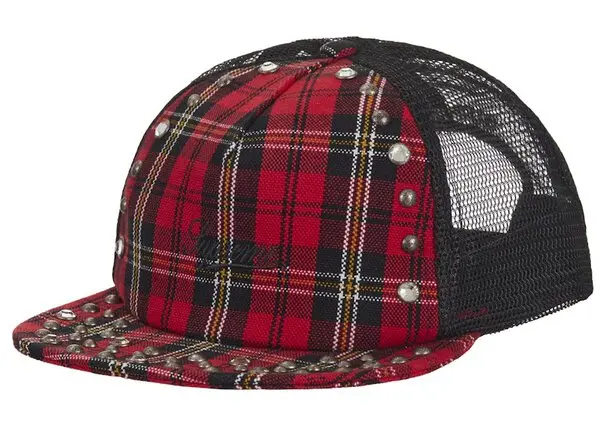 Supreme B.b. Simon Studded Mesh Back 5panel - Plaid