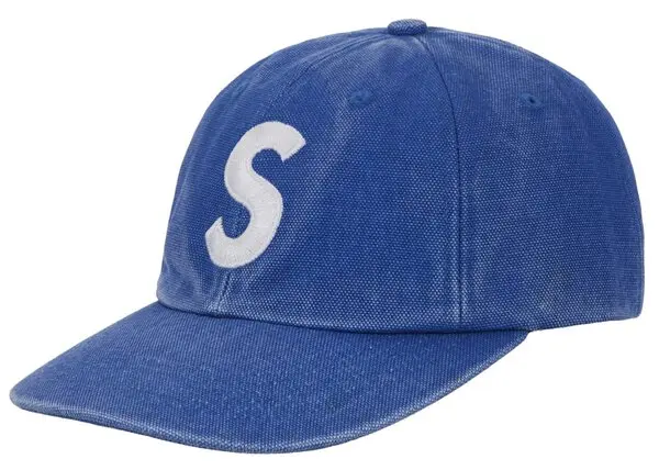 Supreme Pigment Coated Canvas 6-panel Cap - Blue