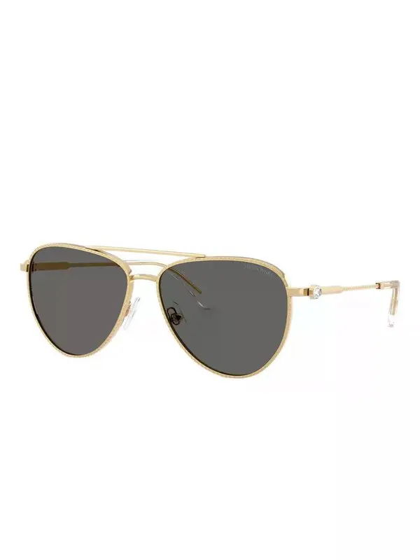 SWAROVSKI Textured-metal Aviator Sunglasses