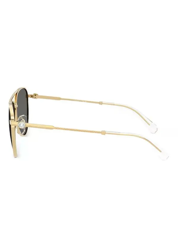 SWAROVSKI Textured-metal Aviator Sunglasses