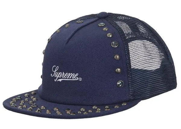 Supreme B.b. Simon Studded 5-panel Hat - Navy Blue