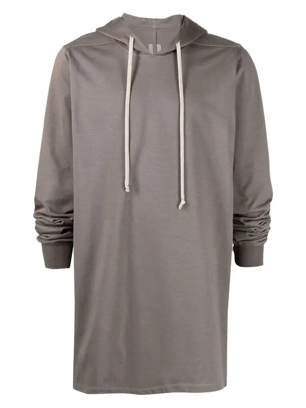 Rick Owens Fogachine Drawstring Pullover Hoodie - Dark Brown
