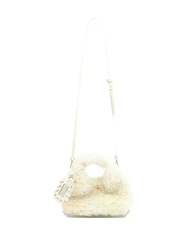 GANNI Fur Hobo Mini Tote