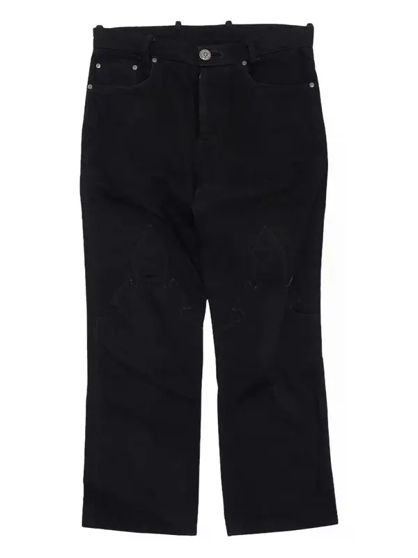 Chrome Hearts Five-pocket Jeans With Knee Detail