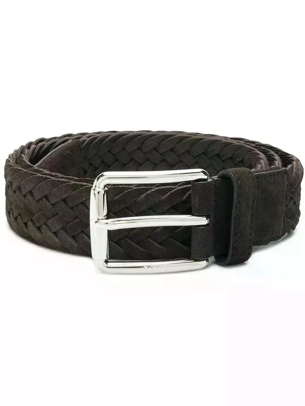 TOD'S Woven Leather Belt - Brown