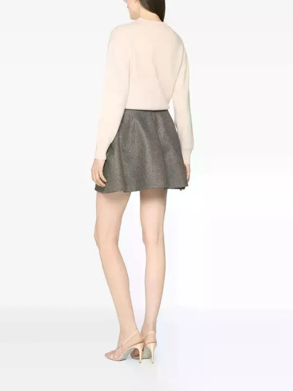 GENNY Light Beige Tasseled Knitted Top