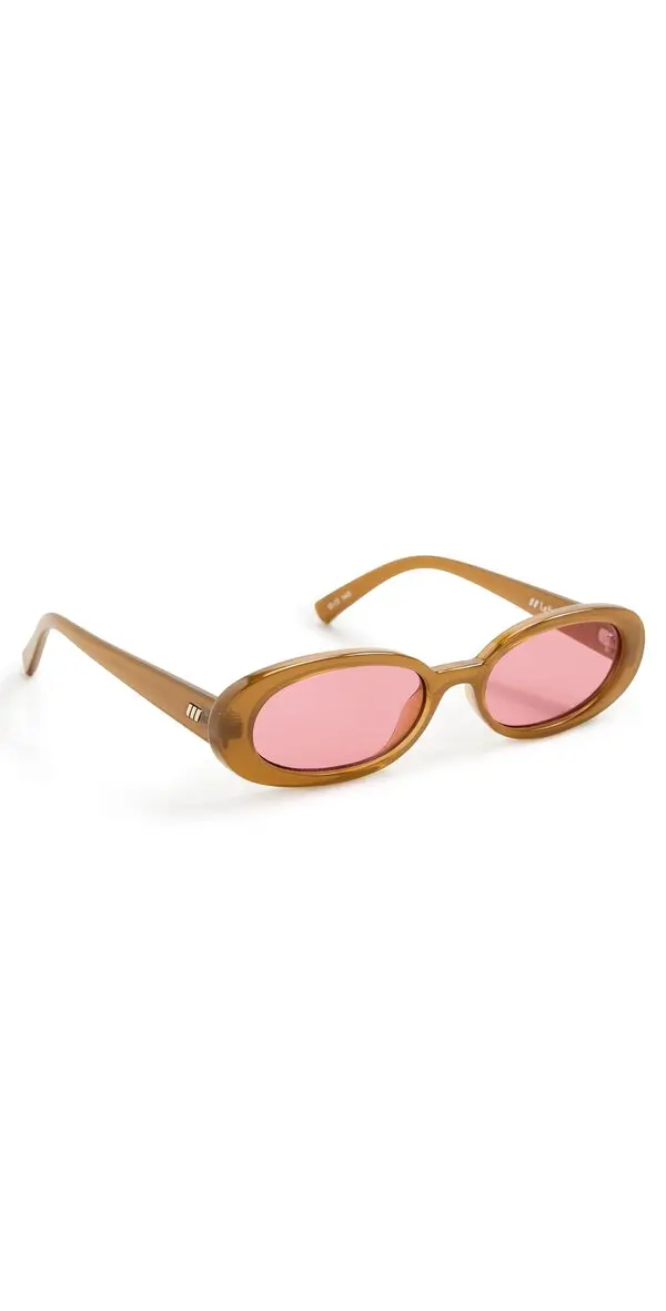 Le Specs Outta Love Oval Sunglasses - Toffee