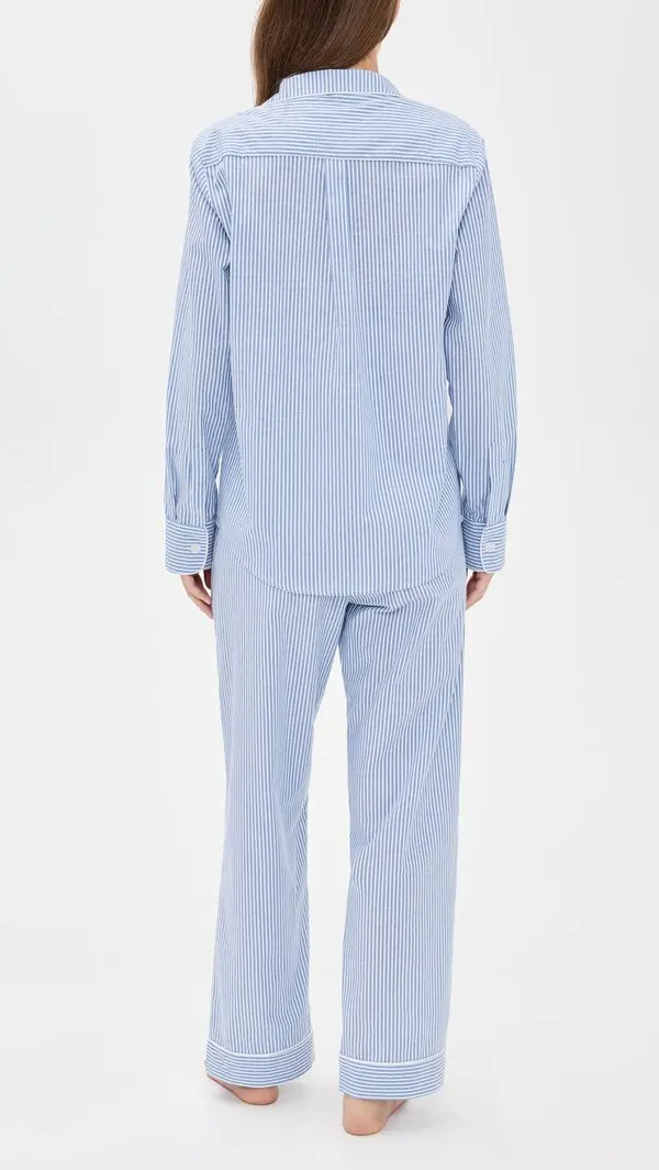 PETITE PLUME French Seersucker Pajama Set
