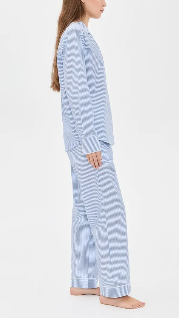 PETITE PLUME French Seersucker Pajama Set