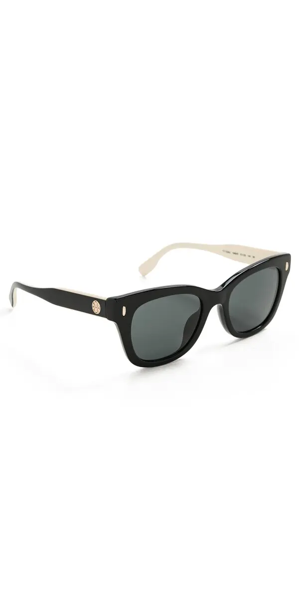 Tory Burch Ty7225u Cat Eye Sunglasses - Black