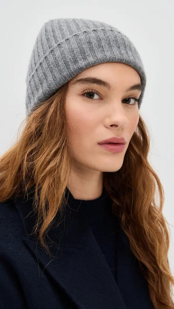 Jenni Kayne Cashmere Beanie - Grey