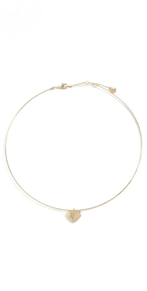 Baublebar Heart Pendant Wire Necklace - Gold