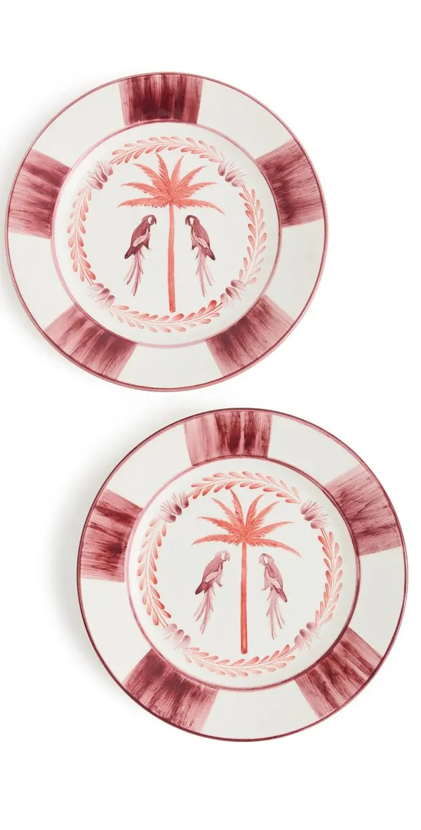 Johanna Ortiz Macao Dinner Plate - Uncu Red
