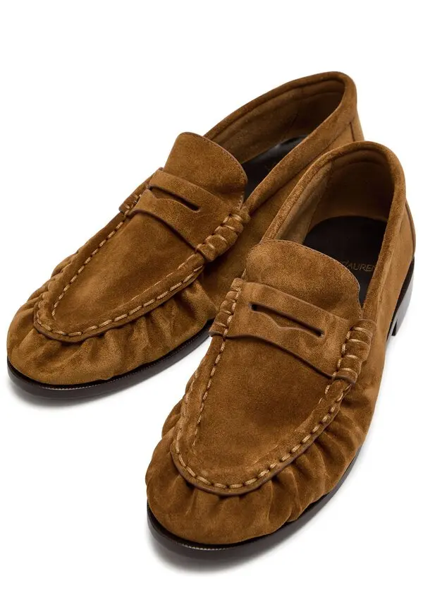 Saint Laurent Le Loafer 15 Suede Loafers