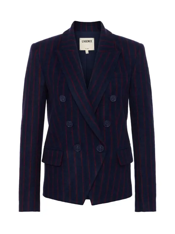 L'Agence Kenzie Pinstriped Blazer