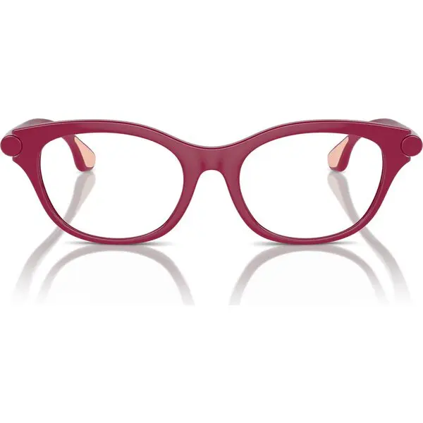 Burberry 47mm Square Optical Glasses - Dark Pink/demo Lens