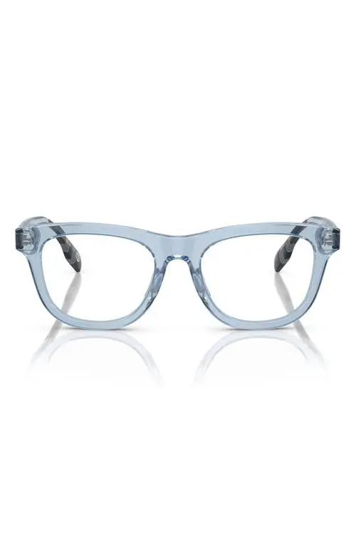 Burberry 47mm Rectangular Optical Glasses - Azure /demo Lens