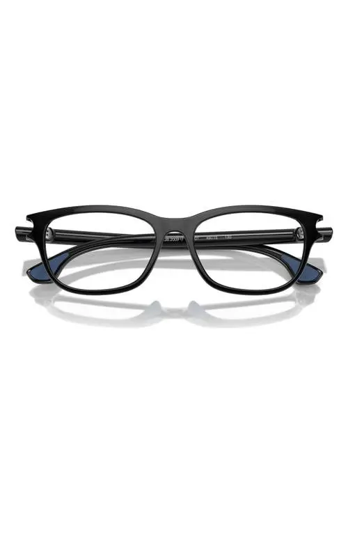 Burberry 49mm Rectangular Eyeglasses - Black/demo Lens