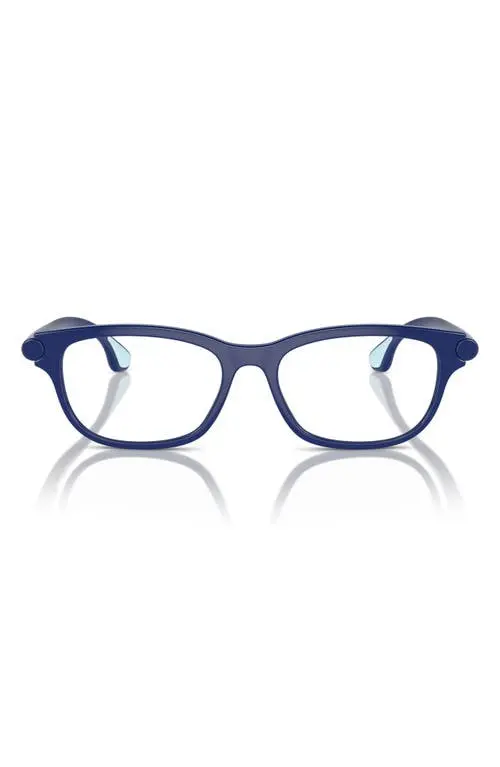 Burberry 49mm Rectangular Eyeglasses - Blue/demo Lens