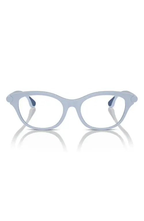 Burberry 45mm Square Optical Eyeglasses - Light Blue/demo Lens