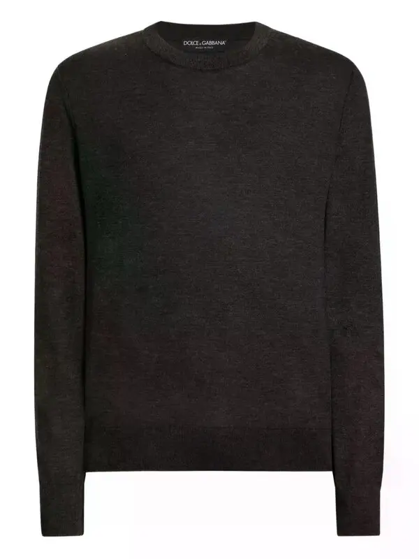Dolce & Gabbana Cashmere Crew Neck Sweater - Grey