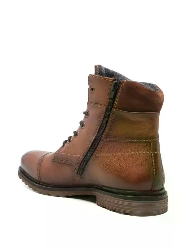 BUGATTI Lace-up Panelled Booties