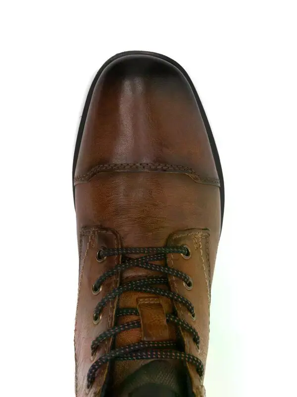 BUGATTI Lace-up Panelled Booties