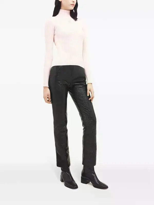 COURREGES Logo-embroidered Roll-neck Jumper