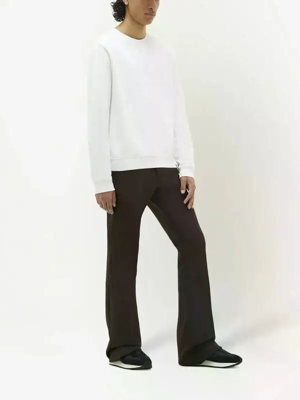 COURREGES Embroidered-logo Cotton Sweatshirt