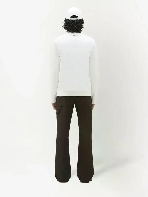 COURREGES Embroidered-logo Cotton Sweatshirt