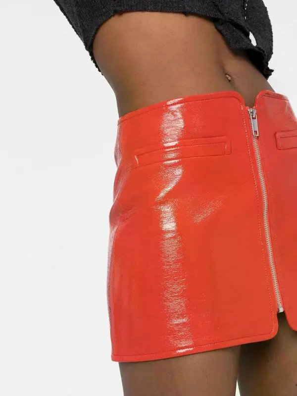 COURREGES Patent Mini Skirt