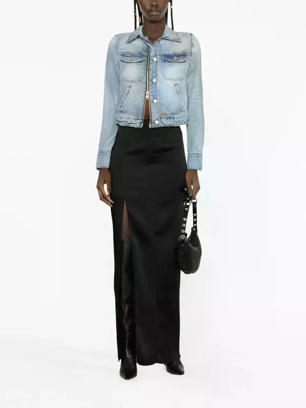 COURREGES Zip-up Denim Jacket