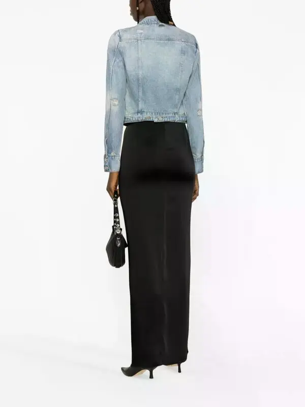 COURREGES Zip-up Denim Jacket