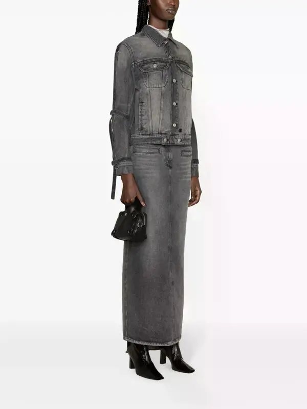 COURREGES Strap-embellished Denim Jacket