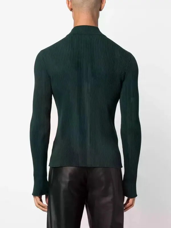 COURREGES Ribbed-knit Jumper - Green