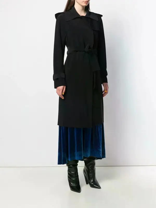 Norma Kamali Belted Trench Coat