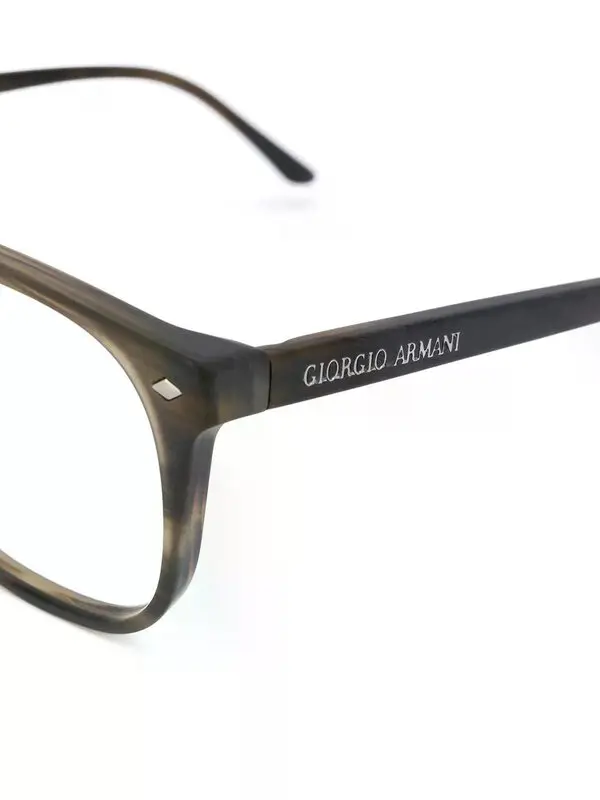 Giorgio Armani Rectangle Frame Eyeglasses - Grey