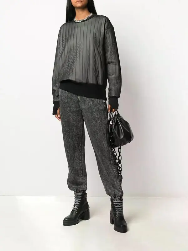 AMBUSH Embroidered Logo Quilted Sweatshirt