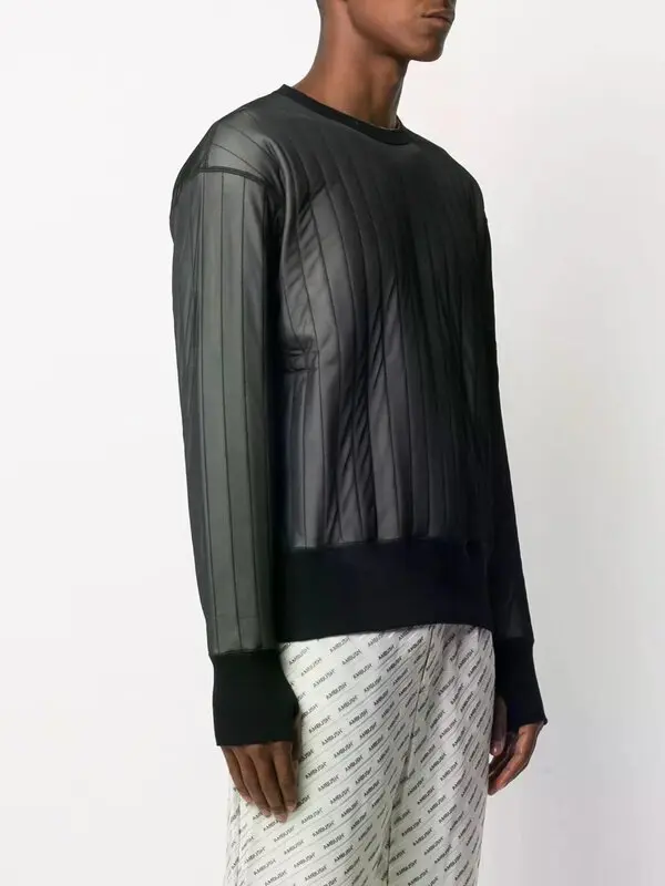 AMBUSH Embroidered Logo Quilted Sweatshirt