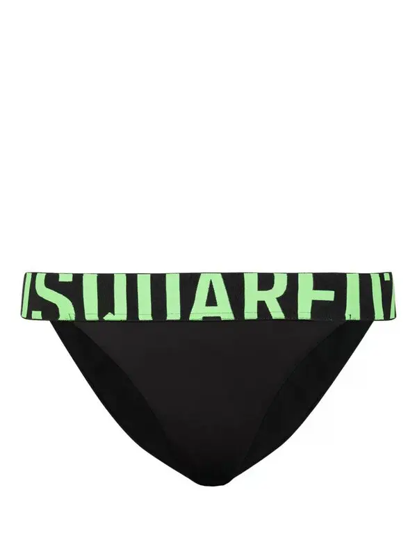 Dsquared2 Logo Bikini Bottom - Black