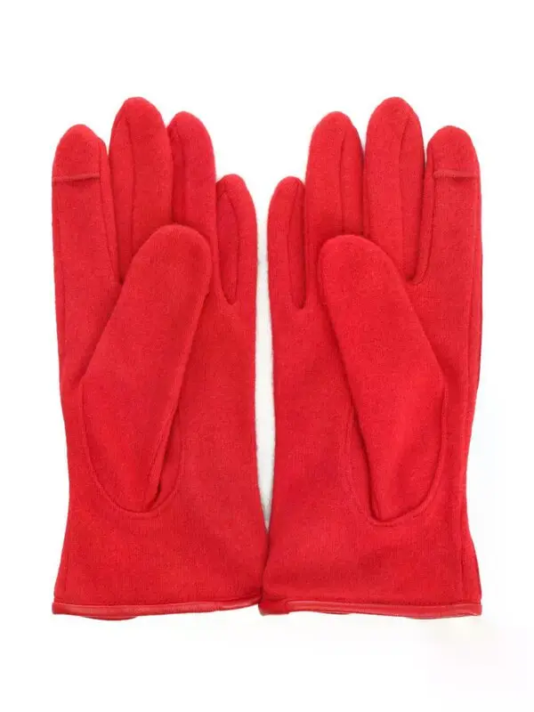 VIVIENNE WESTWOOD Perforated-detail Gloves - Red