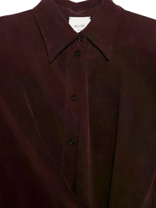 ALYSI Silk Shirt Dress