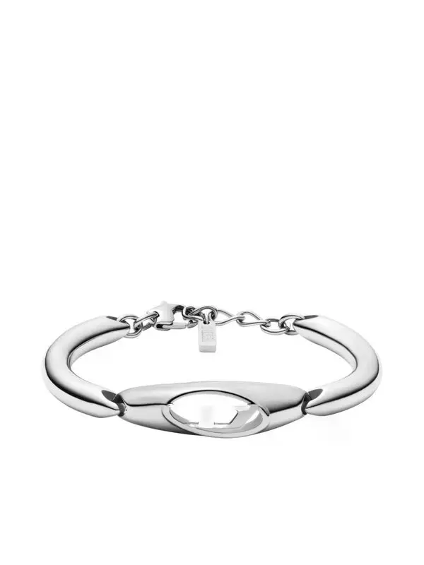 DIESEL® Cutout Oval Logo Bracelet