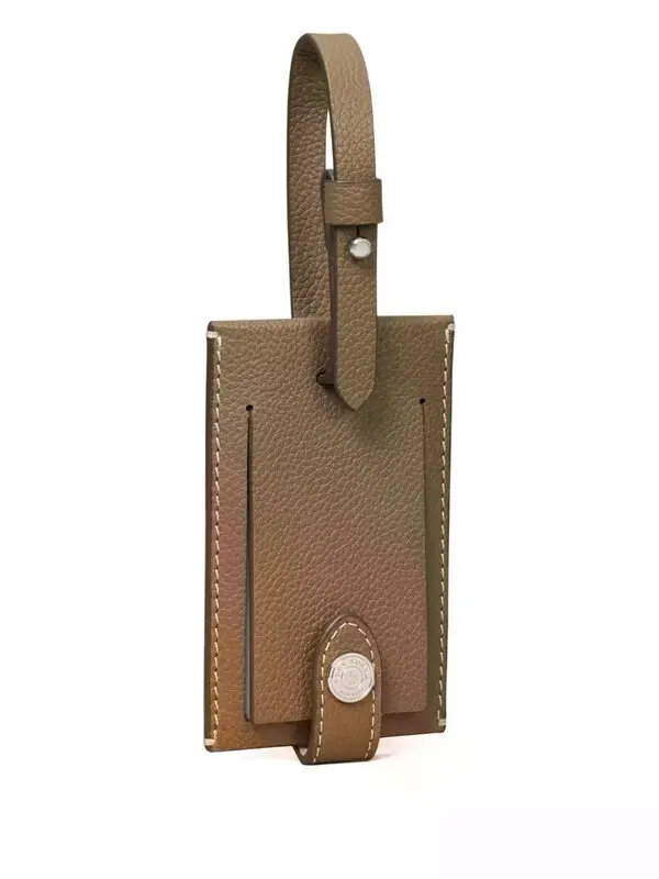 Tory Burch Pebbled Luggage Tag
