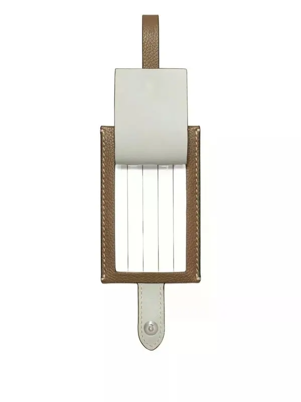 Tory Burch Pebbled Luggage Tag