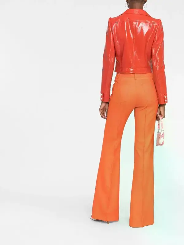 COURREGES Vinyl Reedition Cropped Jacket - Red