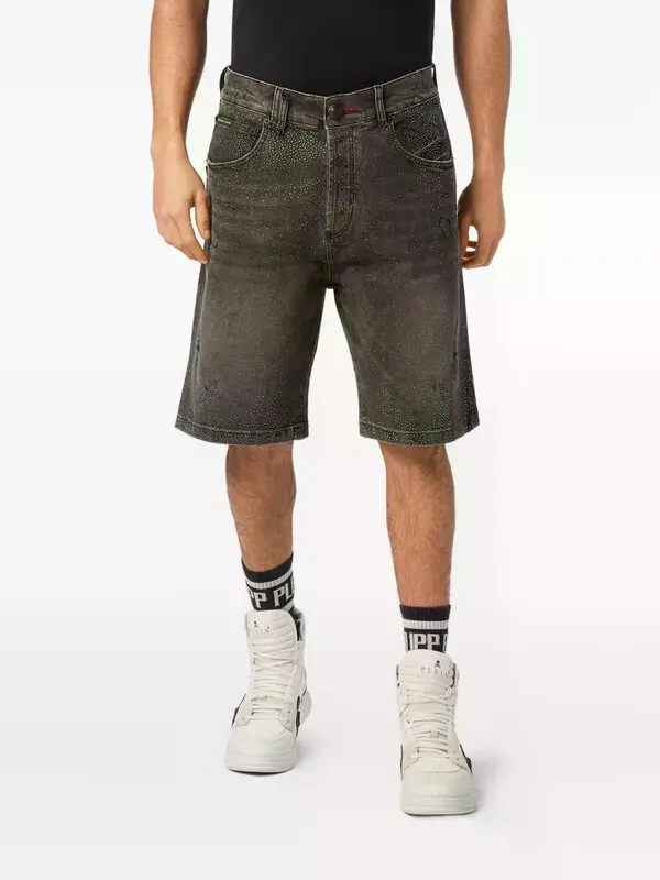 Philipp Plein Rhinestone-embellished Shorts