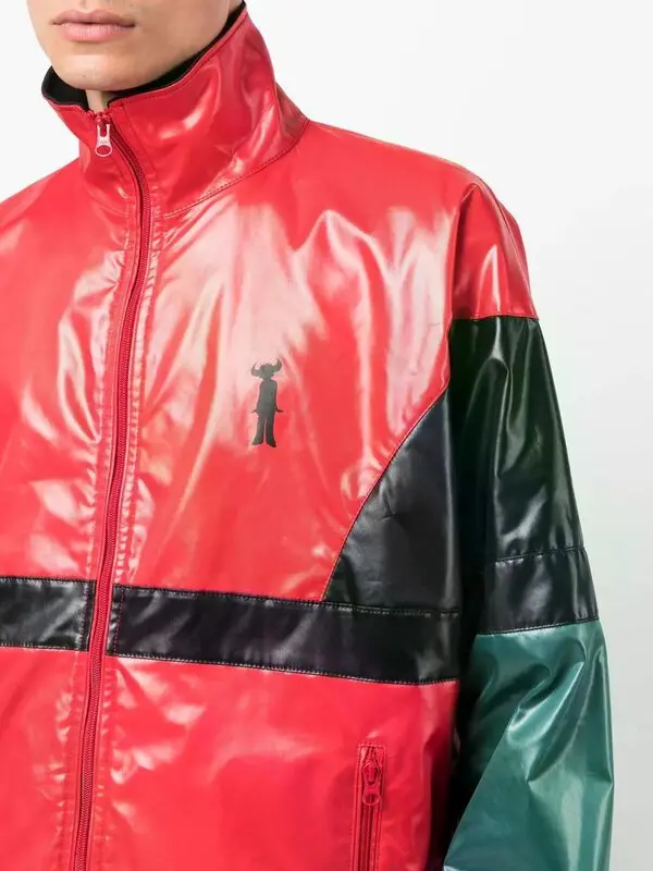 Junya Watanabe Colour-block Print Windbreaker