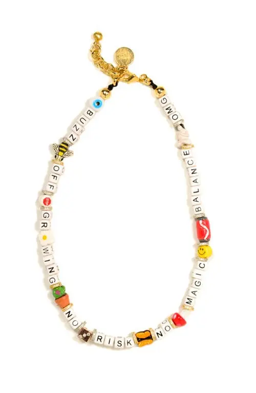 VENESSA ARIZAGA No Risk Charm Necklace - White