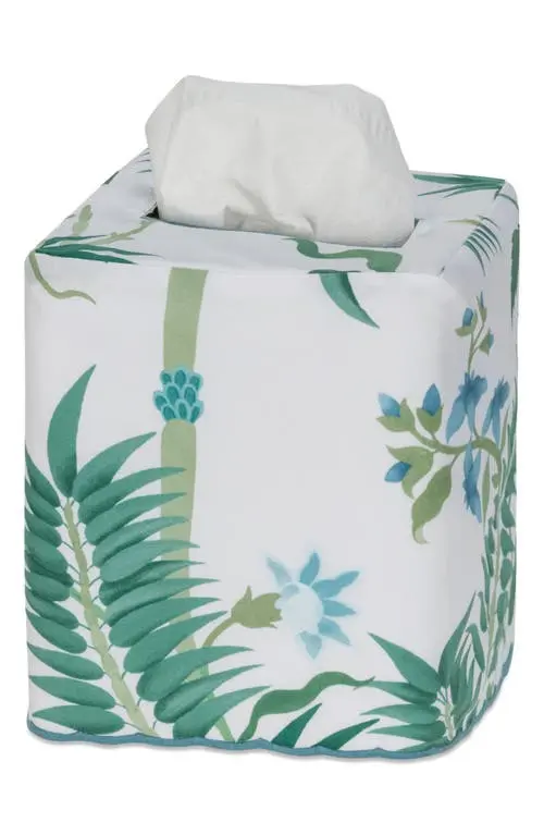 MATOUK Palmyra Leaf Print Tissue Box Cover